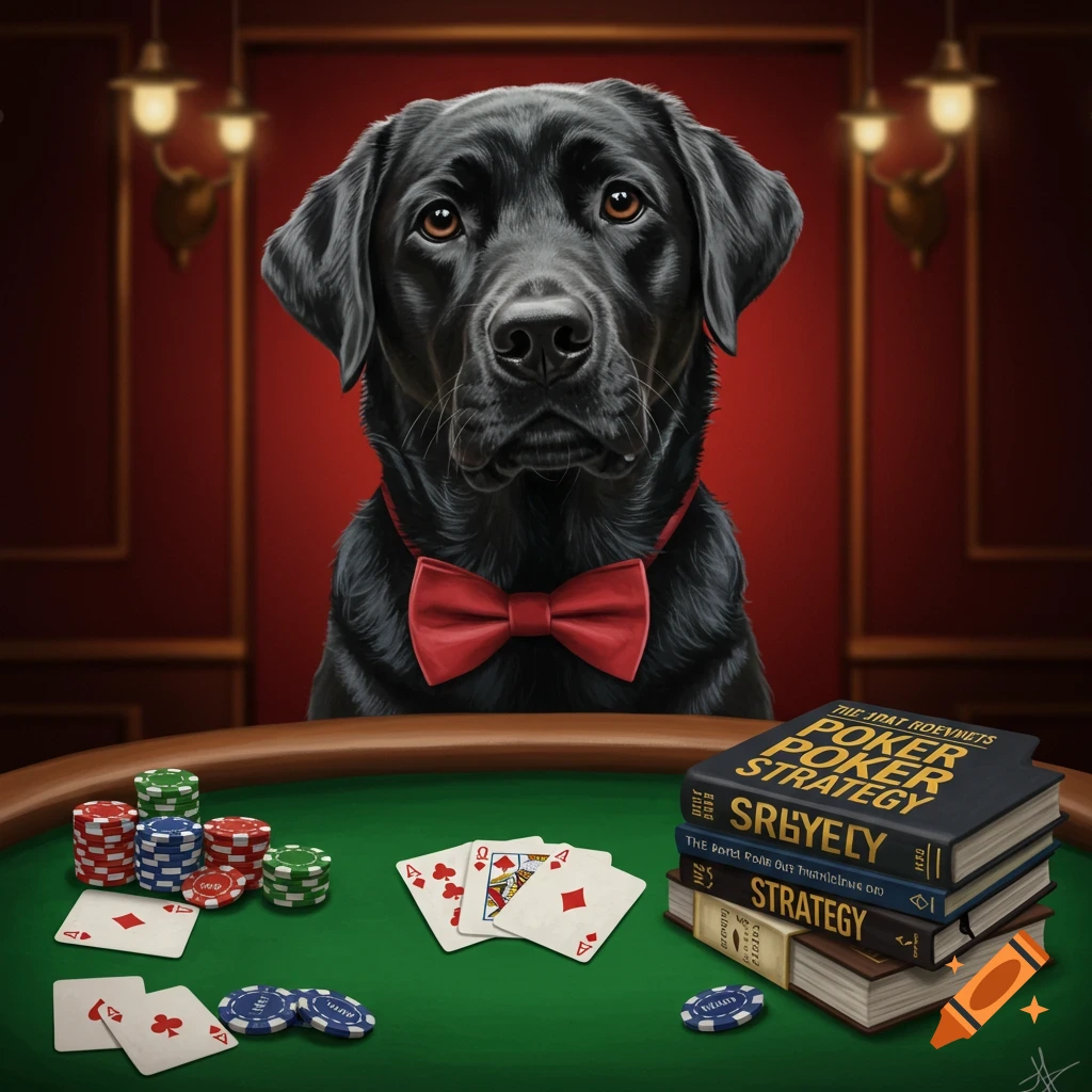 Dogs playing poker